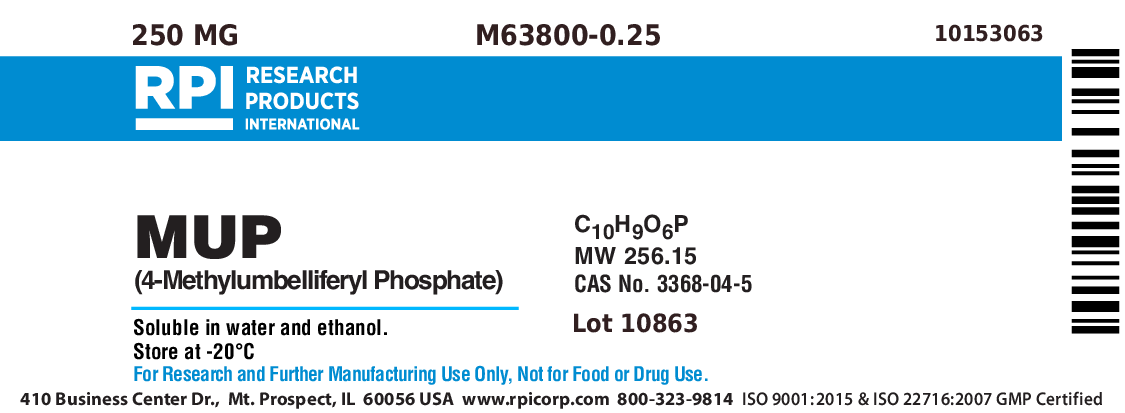M63800-0.25 - MUP [4-Methylumbelliferyl Phosphate], 250 Milligrams