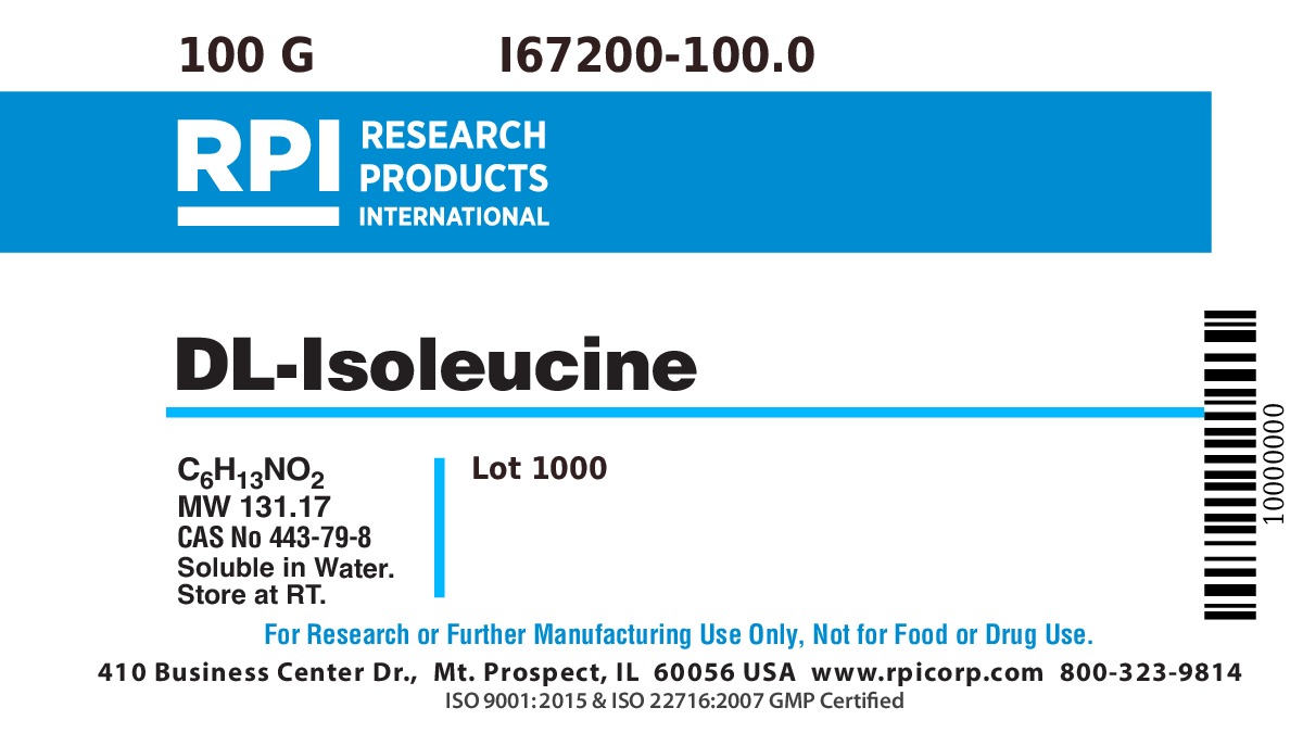 I67200-100.0 - DL-Isoleucine, 100 Grams