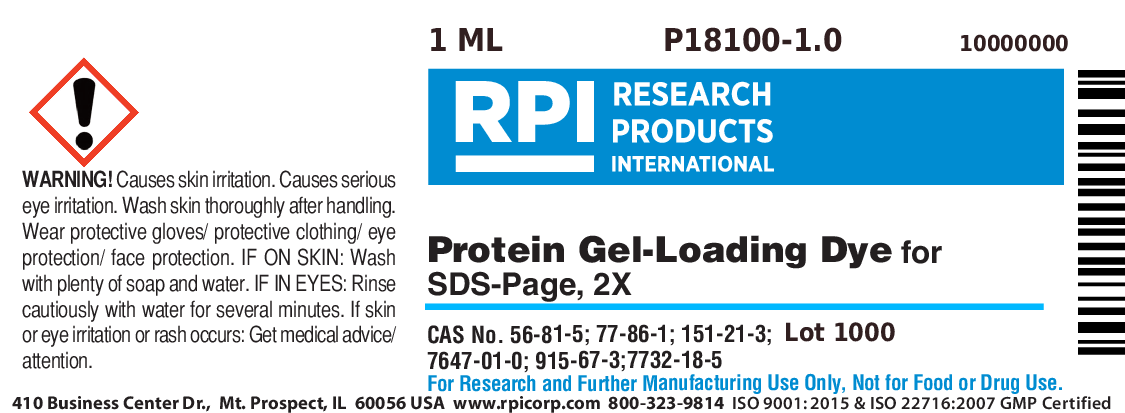 P18100-1.0 - Protein Gel-Loading Dye for SDS-PAGE, 2X, 1 Milliliter