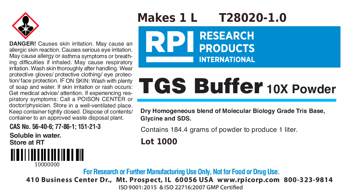 T28020-1.0 - TRIS-Glycine-SDS Buffer, 10X Powder, 184 Grams of Powder ...