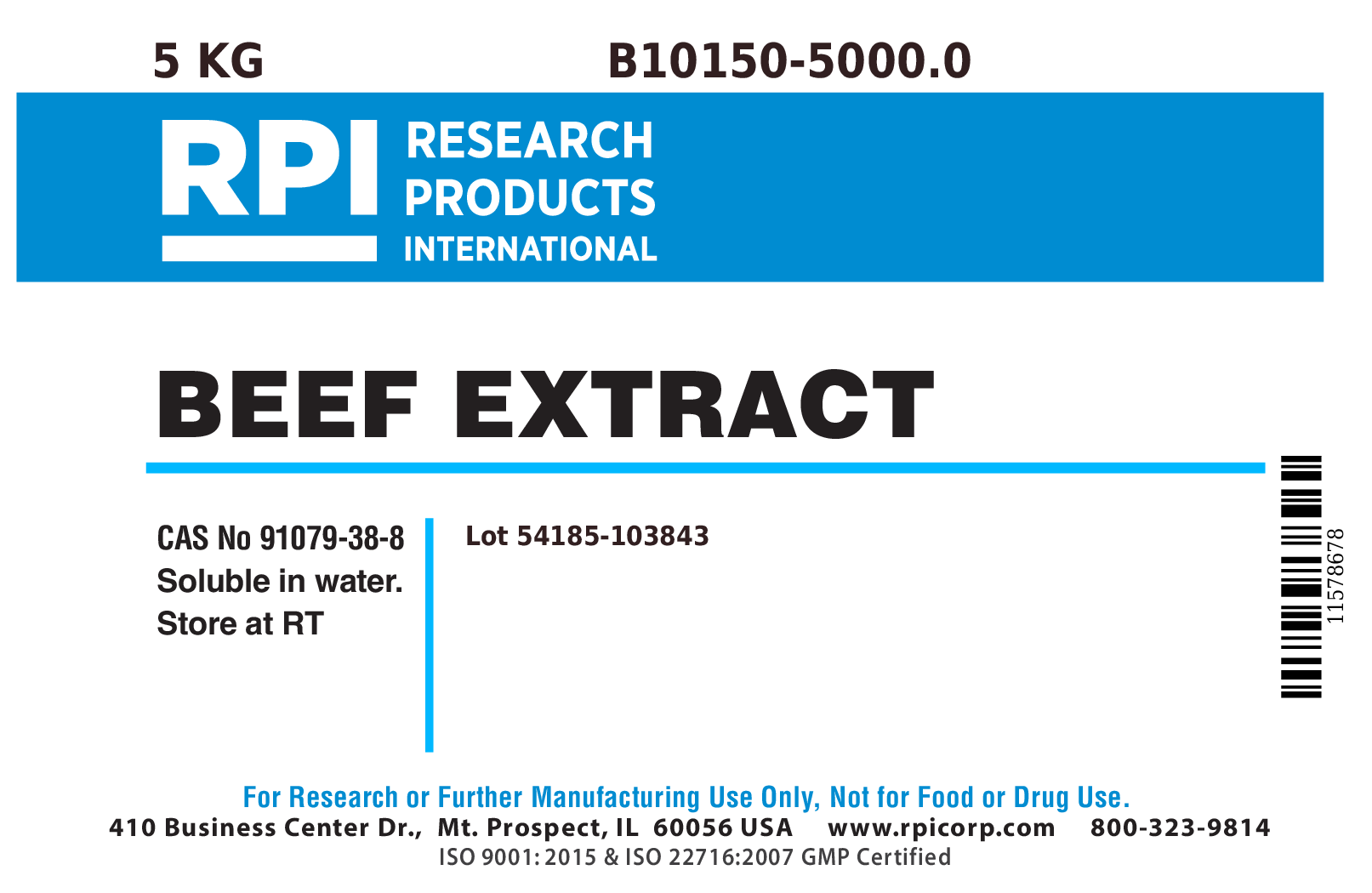 B10150-5000.0 - Beef Extract, 5 Kilograms