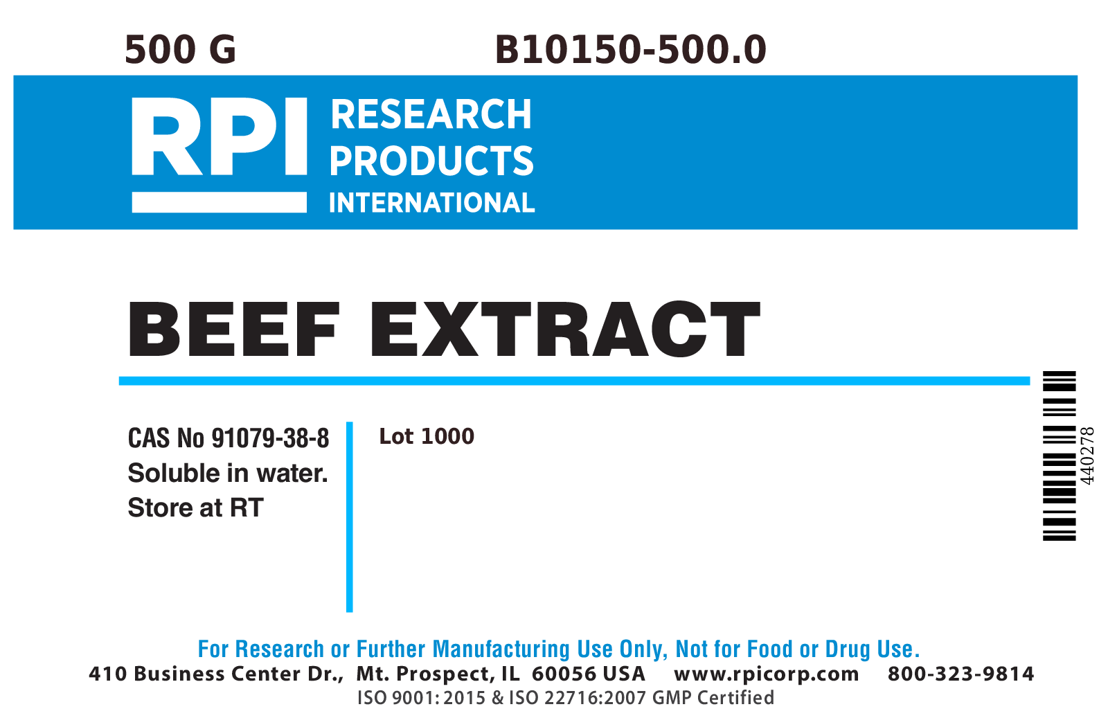 B10150-500.0 - Beef Extract, 500 Grams