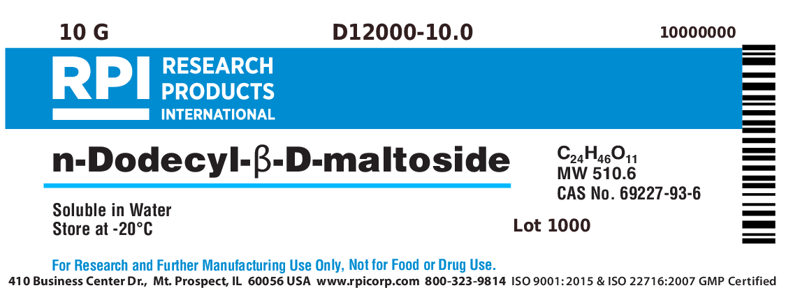 D12000-10.0 - n-Dodecyl-β-D-maltoside, 10 Grams