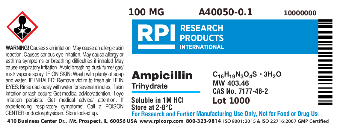 A40050-0.1 - Ampicillin Trihydrate, 100 Milligrams