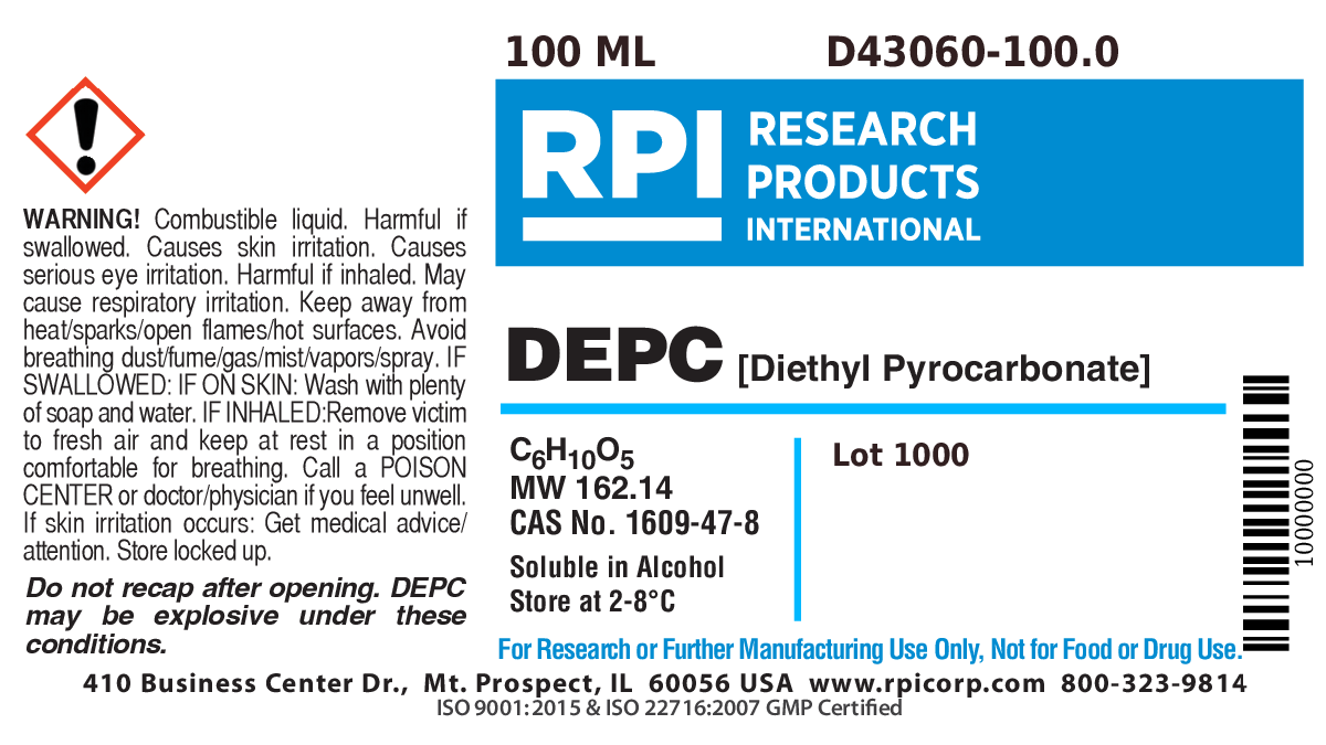 D43060-100.0 - DEPC [Diethyl Pyrocarbonate], 100 Milliliters