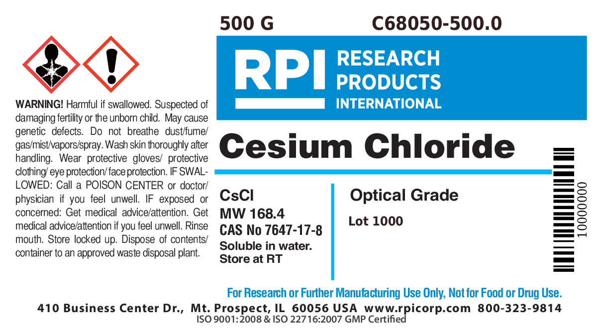 C68050-500.0 - Cesium Chloride, Optical Grade, 500 Grams