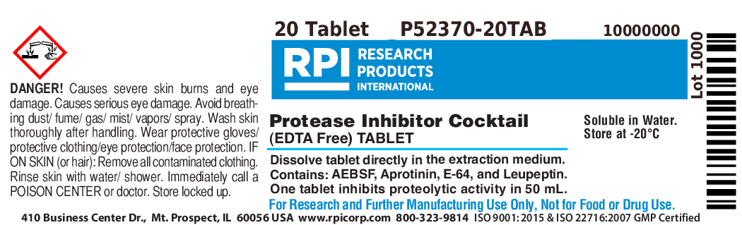 P52370-20TAB - Protease Inhibitor Cocktail, EDTA- Free, 20 Tablets