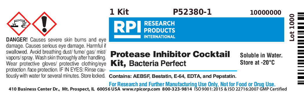 P52380-1 - Protease Inhibitor Cocktail, Bacteria Perfect, 1 Kit