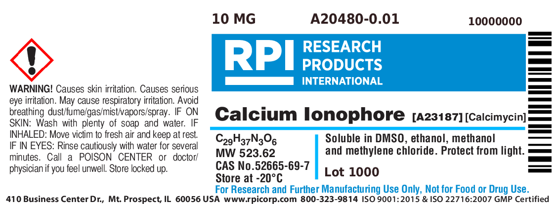 A20480-0.01 - A23187 [Calcium Ionophore][Calcimycin], 10 Milligrams