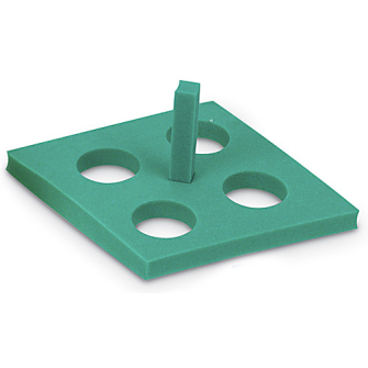 248923 - Floating Foam Tube Rack, Green, Holds 4 50ml Tubes, 5 per Package
