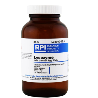 L38100-25.0 - Lysozyme from Chicken Egg White, Salt Free, 25 Grams